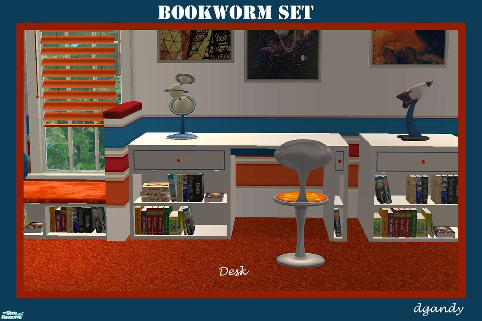 The Sims Resource - Bookworm Set - Desk