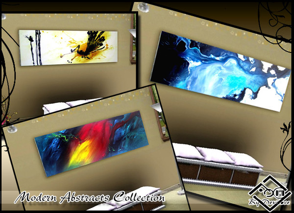 The Sims Resource | Modern Abstracts Collection