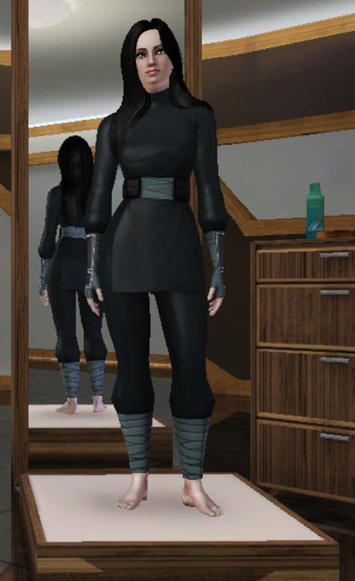 The Sims Resource - af Ninja outfit_ unlocked