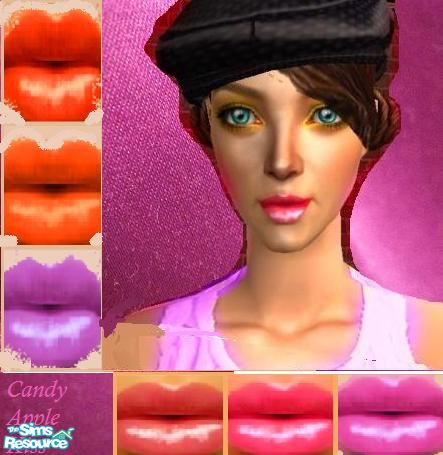 The Sims Resource | Candy Apple Kiss Set