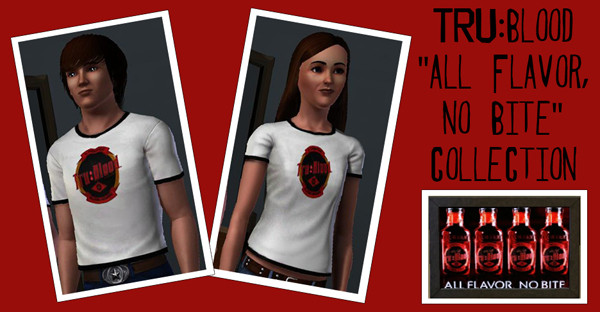 The Sims Resource | Tru:Blood All Flavor, No Bite Collection