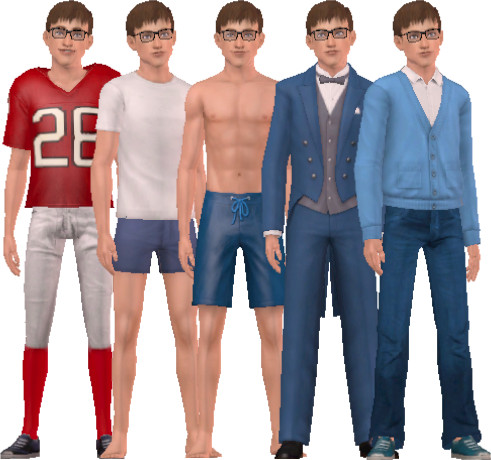 The Sims Resource - Glee Artie Abrams/Kevin Mchale