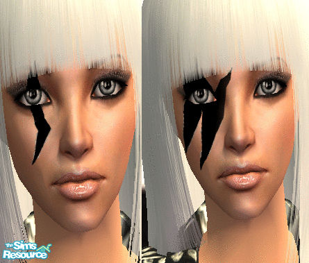 The Sims Resource | LadyGaGa Lightning Bolt Set