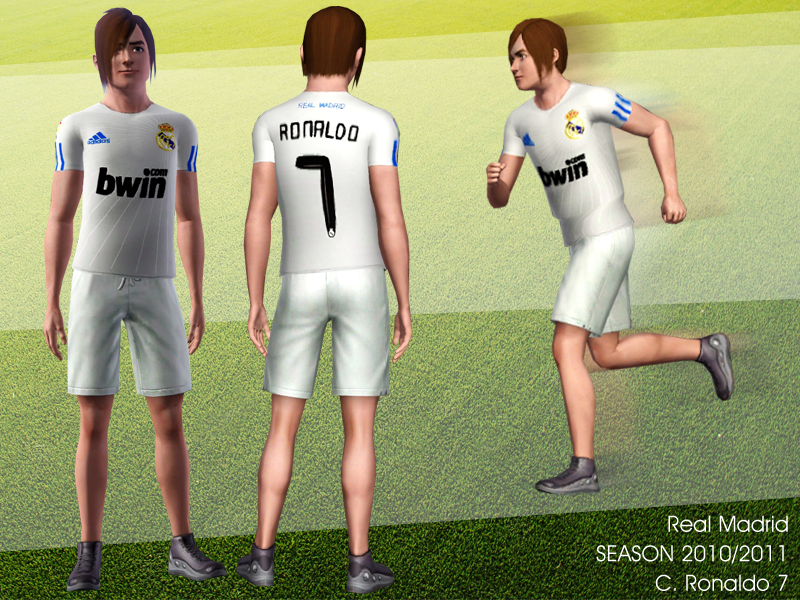 The Sims Resource - Real Madrid 2010/2011 Ronaldo Shirt