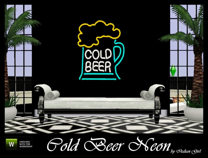 The Sims Resource - Cold Beer Neon