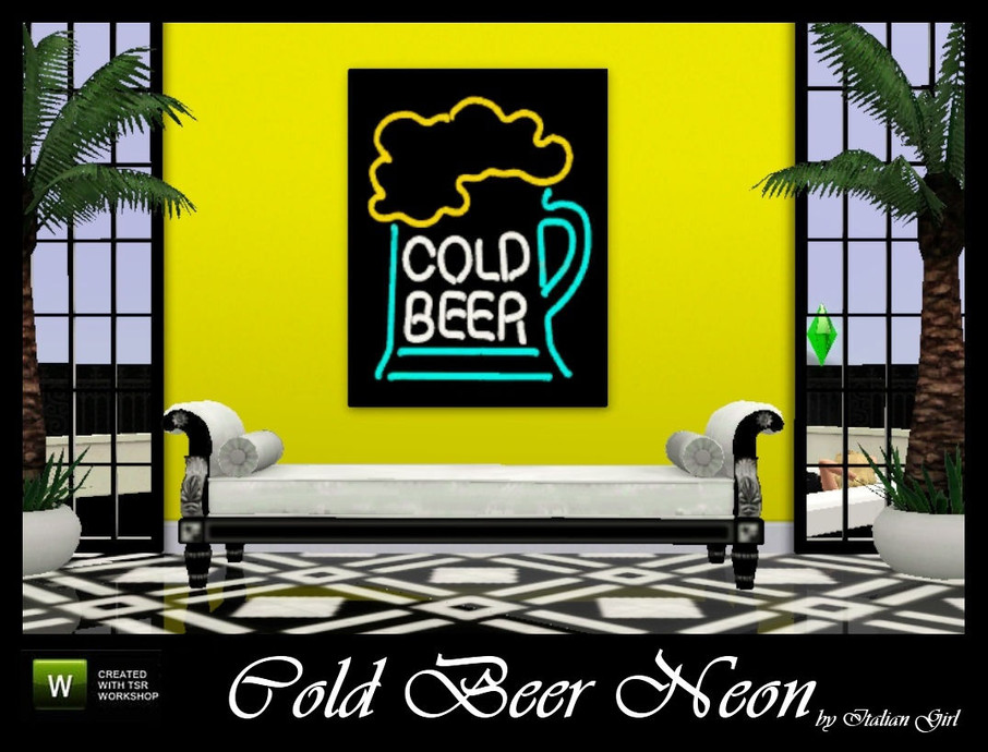 The Sims Resource | Cold Beer Neon