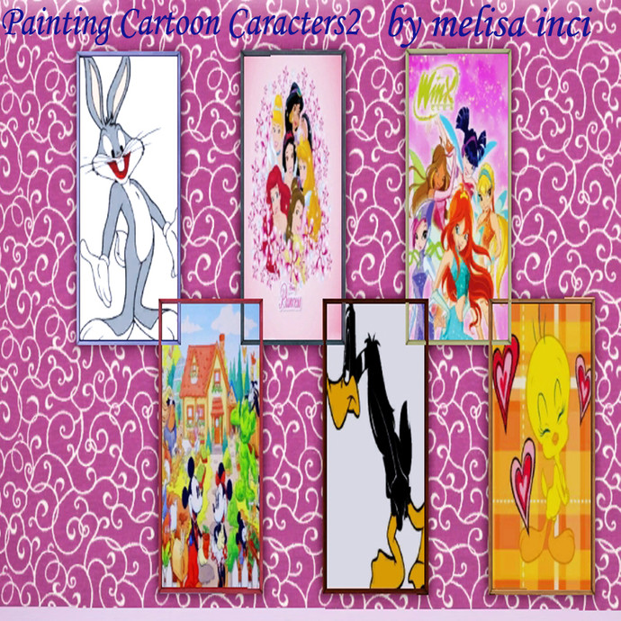 The Sims Resource | Painting cartoon characters 2