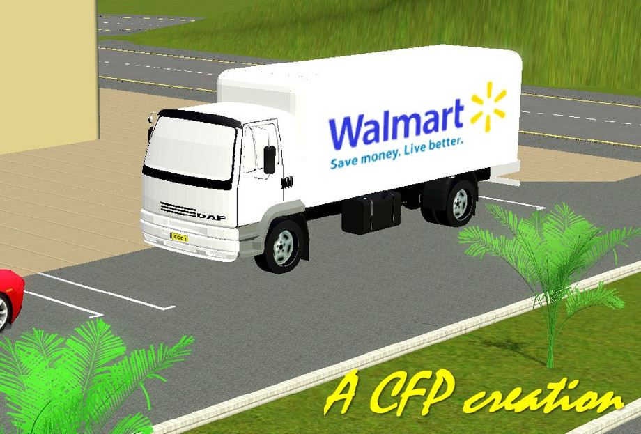 The Sims Resource | Vehicle Decor Walmart Truck