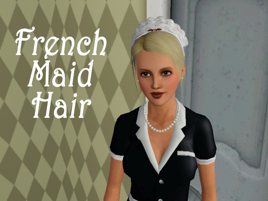 The Sims Resource | af French Maid Hair