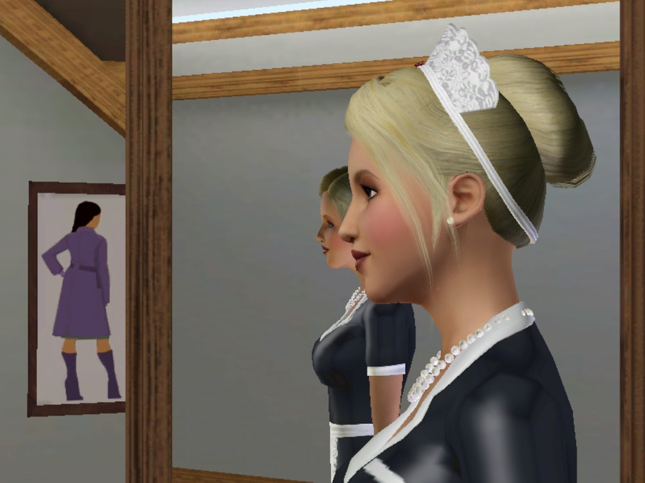 The Sims Resource | af French Maid Hair