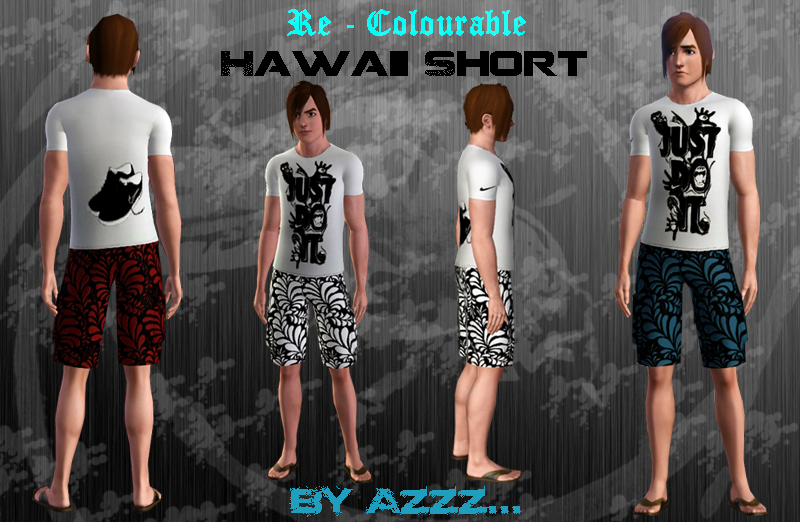 The Sims Resource | Hawaii Shorts