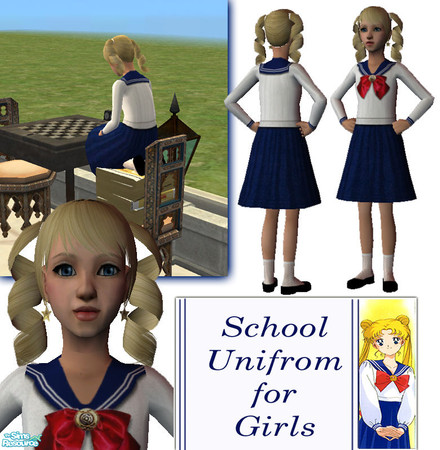 The Sims Resource - School Uniform