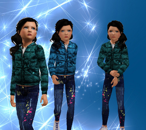 The Sims Resource | Girls Shiny Coat