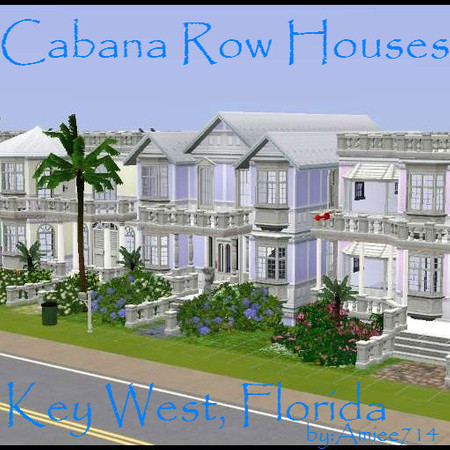 The Sims Resource | Cabana Row Houses