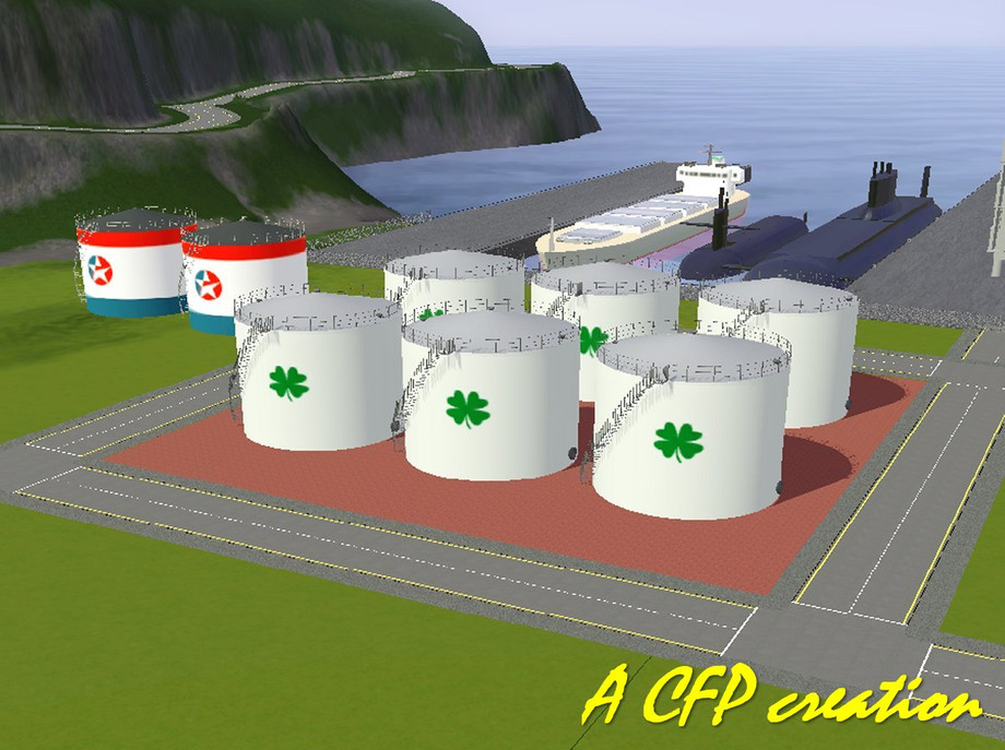 The Sims Resource | Oil Tank Clover Fuels & Petroleum