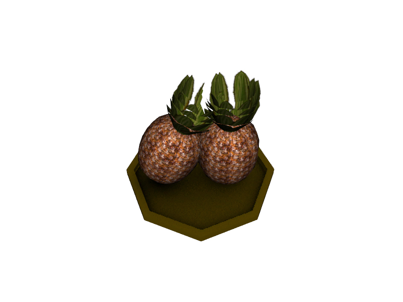 The Sims Resource | Tropical Dining Pineapple