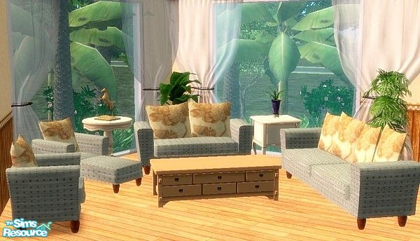 The Sims Resource - Recolor of Holy Simoly \'Arizona\' Set - Cornflower ...