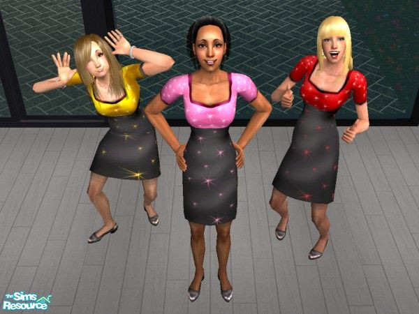 The Sims Resource | Recolored Maxis Dress Set 1 - Part 2