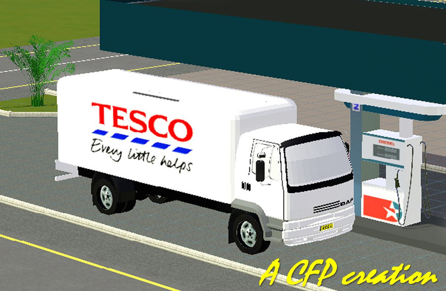 The Sims Resource | Vehicle Decor Tesco Truck