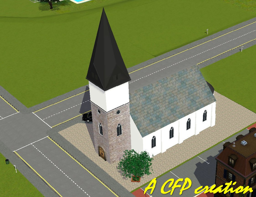 The Sims Resource - Church St Petrus steeple walls