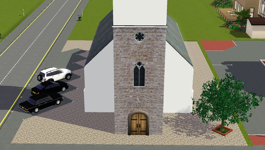 The Sims Resource | Church St Petrus steeple walls