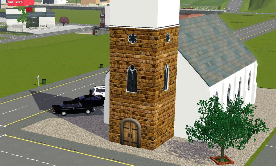 The Sims Resource - Church St Petrus steeple walls