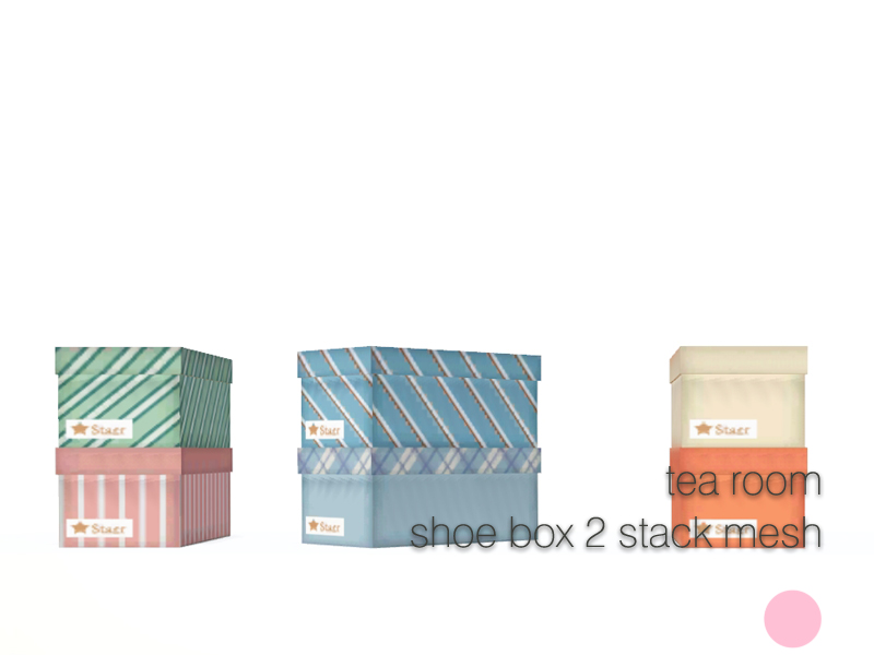 The Sims Resource | Shoe Box 2 Stack Mesh