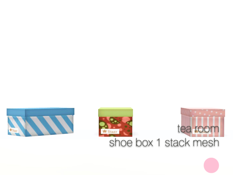 The Sims Resource | Shoe Box 1 Stack Mesh