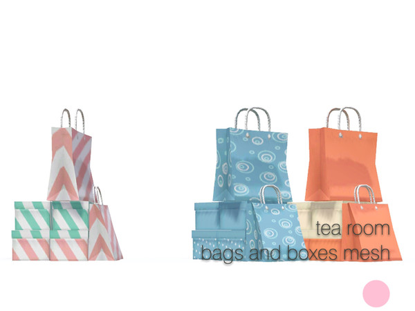 The Sims Resource | Bags And Boxes Mesh