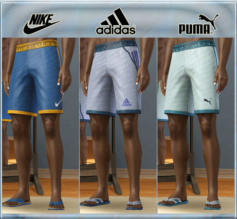 The Sims Resource | Athletic Shorts Set-Teen