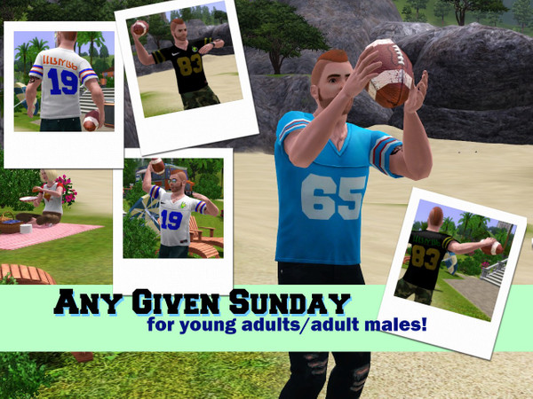 The Sims Resource | Football Jerseys