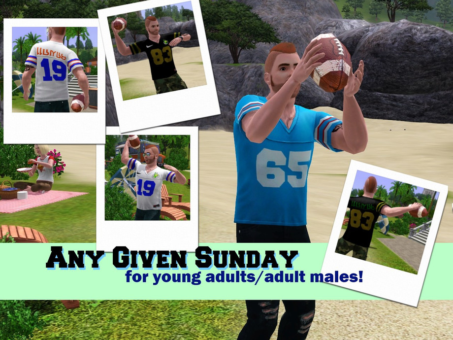 The Sims Resource | Football Jerseys