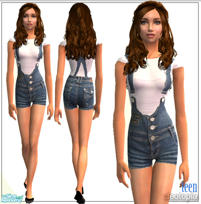 The Sims Resource | TF- Romper with tee