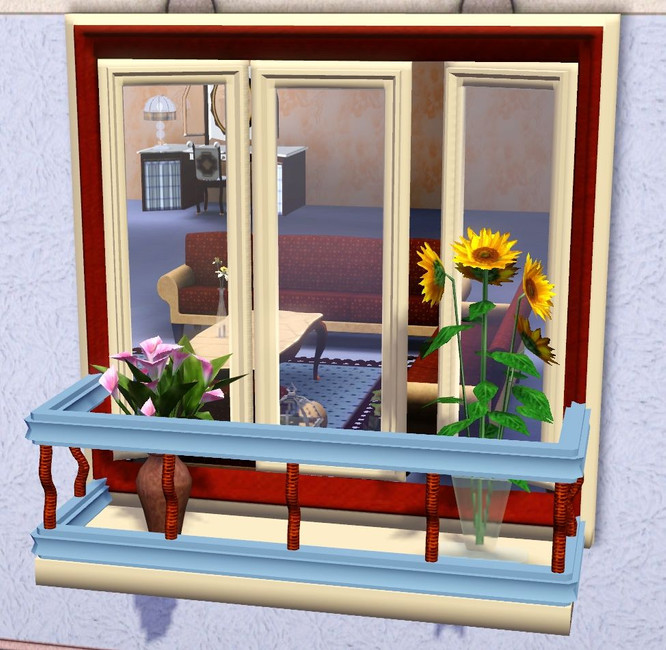 The Sims Resource - Just Another Style Set - Window with Balcony