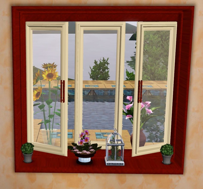 The Sims Resource - Just Another Style Set - Window with Balcony