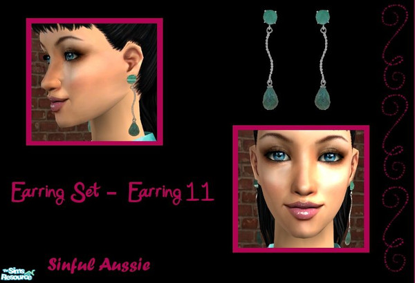 The Sims Resource - Earring Set - 11