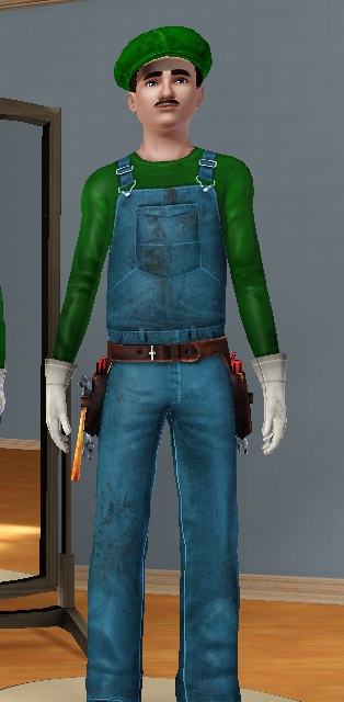 The Sims Resource - Luigi (Super Mario Bros)
