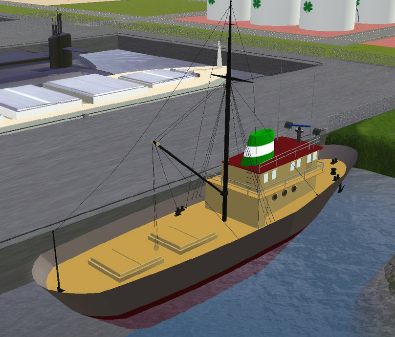 The Sims Resource | Ship Fishing Trawler Carolina