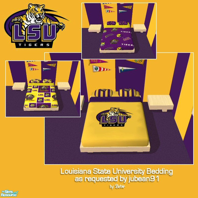 The Sims Resource - LSU Bedding