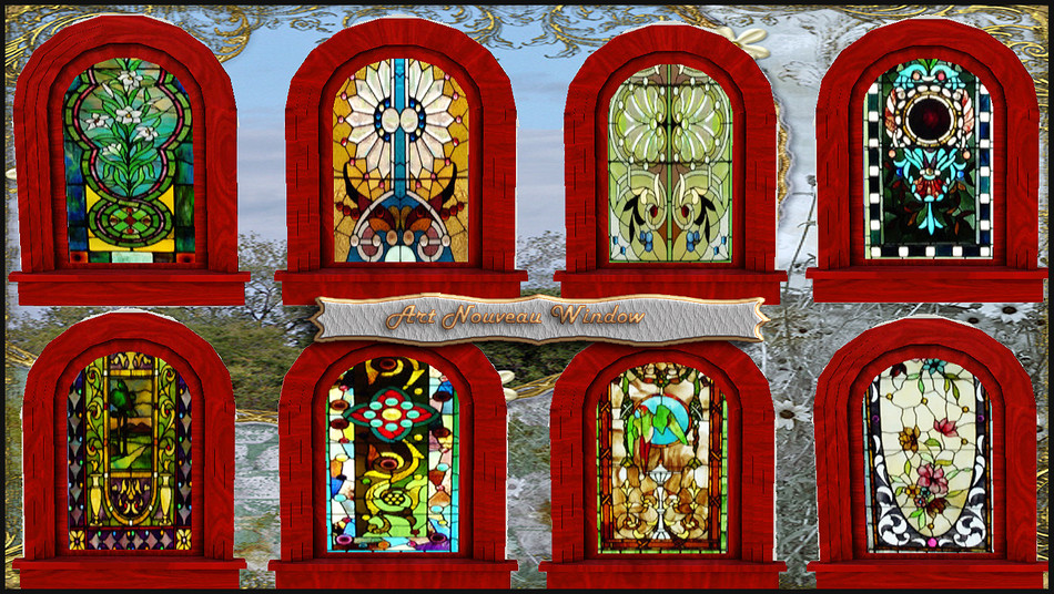 The Sims Resource - ART NOUVEAU WINDOW
