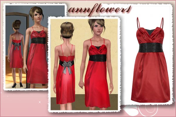 The Sims Resource | reddress annflower1