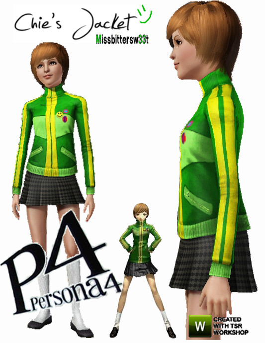 The Sims Resource | Persona 4: Chie's Jacket