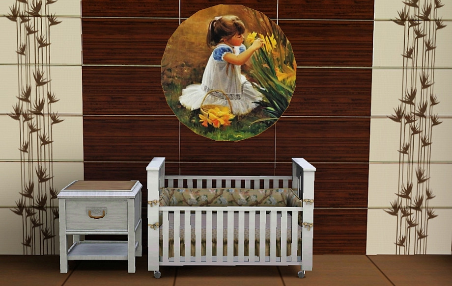 The Sims Resource | Round Paintings With Little Girls