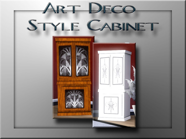 The Sims Resource | Art Deco Style Cabinet