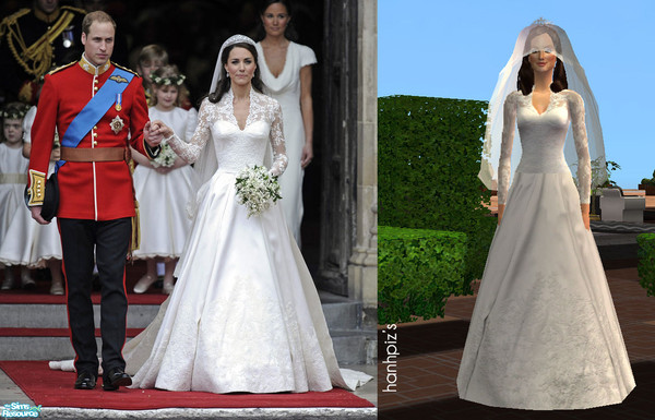 The Sims Resource | Kate Middleton Wedding Dress