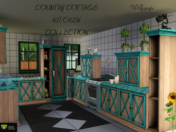 The Sims Resource | Country Cottage Kitchen Collection *TSRAA*