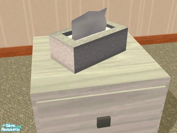 The Sims Resource | Camison Bedroom - White Recolor - Tissue Box
