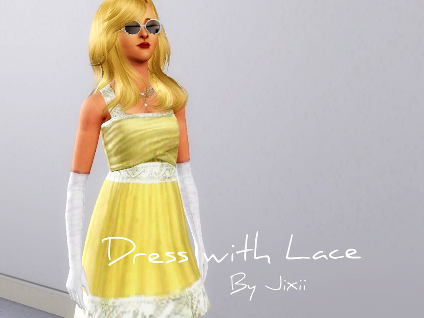 The Sims Resource - Dress With Lace