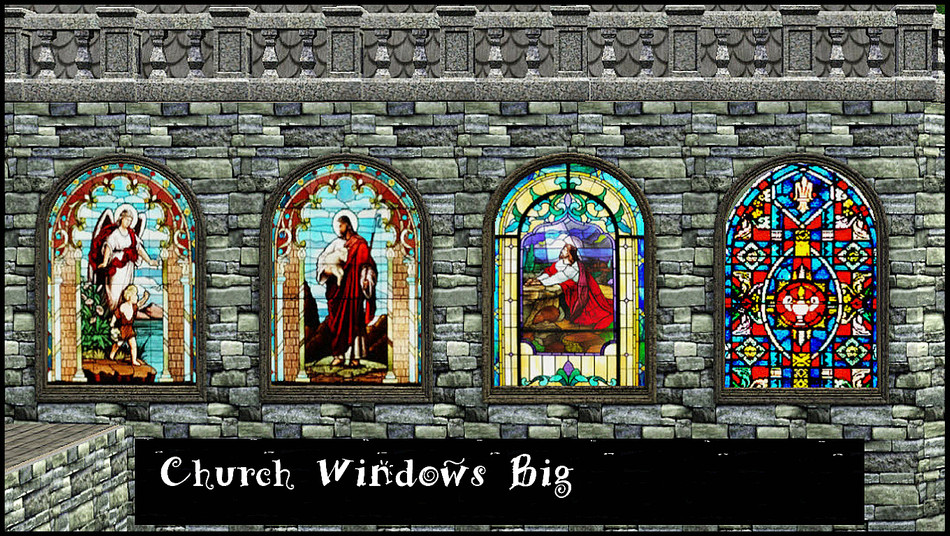 The Sims Resource - CHURCH WINDOW BIG