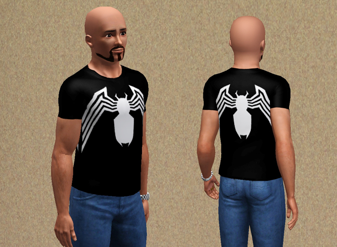 The Sims Resource | Venom Tshirt Male